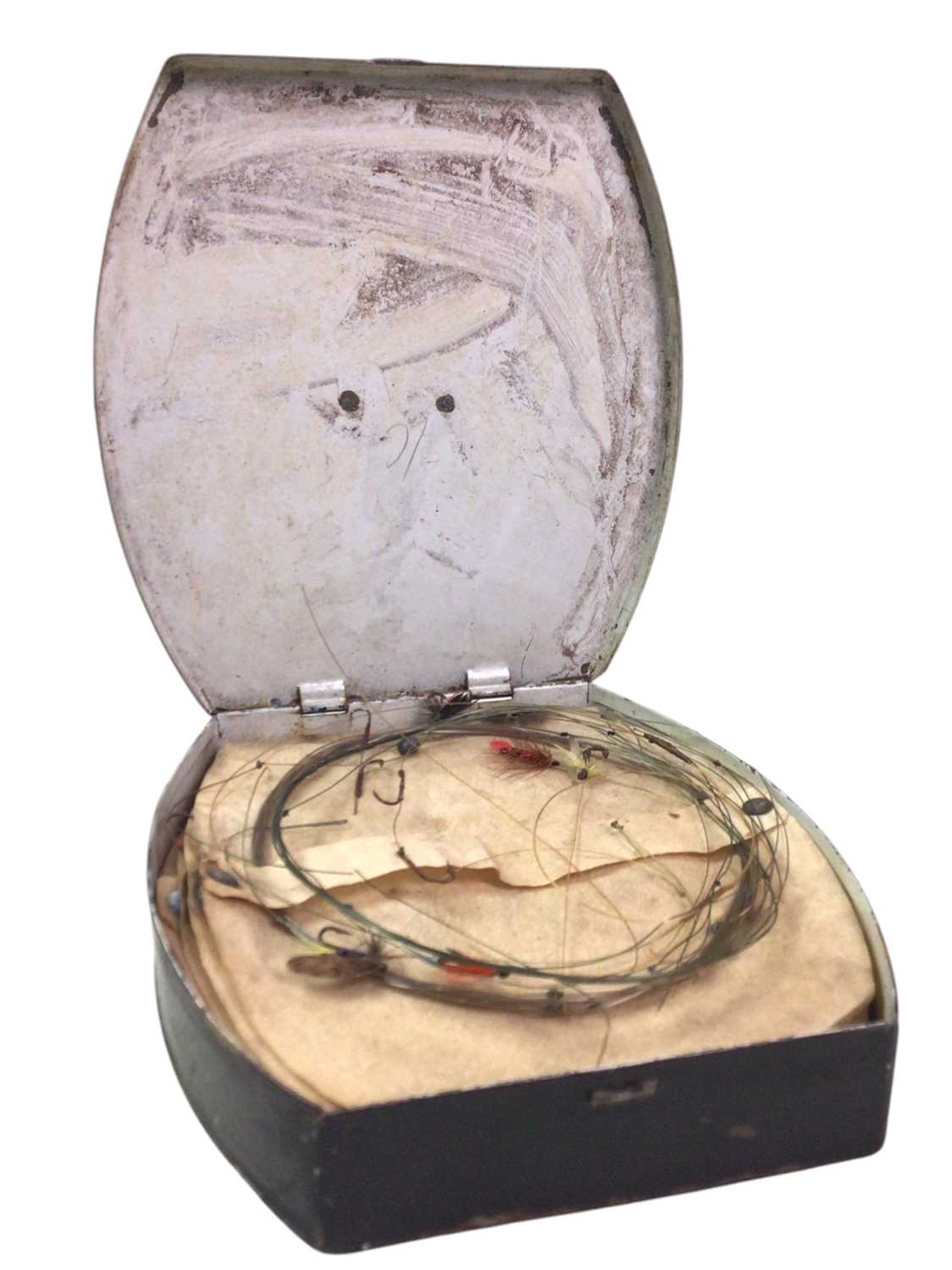 Lot 205 - HARDY BROTHERS TIN FLY BOX,
