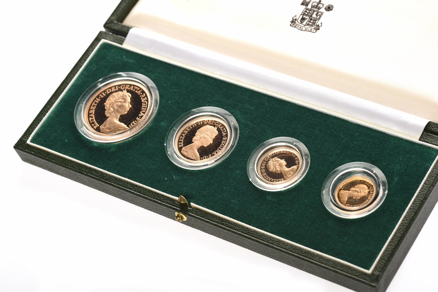 Lot 505 - UK 1980 GOLD PROOF SET comprising four coins