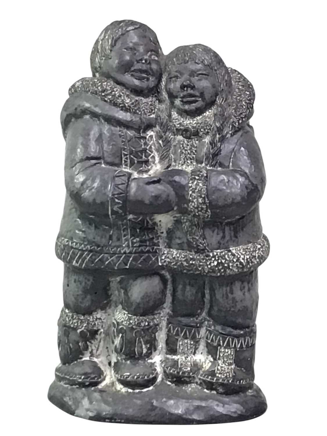 Lot 239 - INUIT FIGURE GROUP,
