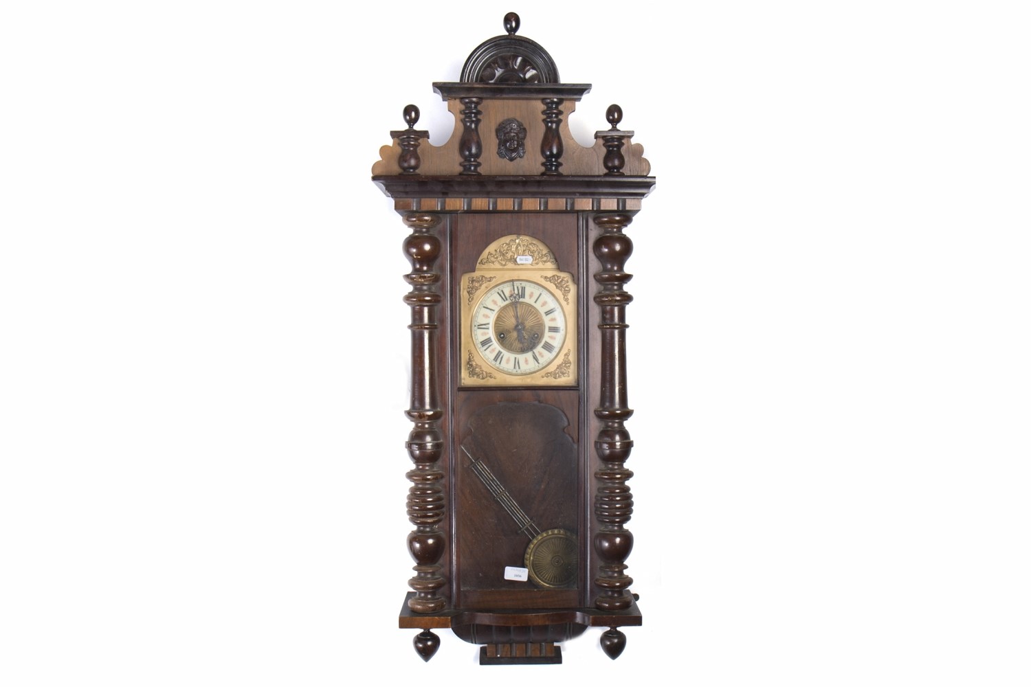Lot 1056 - VICTORIAN VIENNA WALL CLOCK the arch
