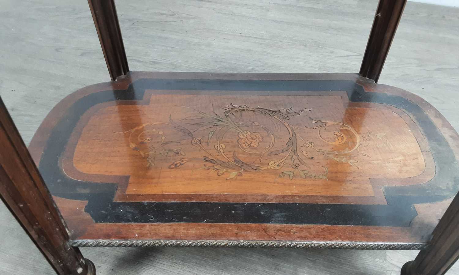Lot 1253 - VICTORIAN WALNUT NEEDLEWORK TABLE,