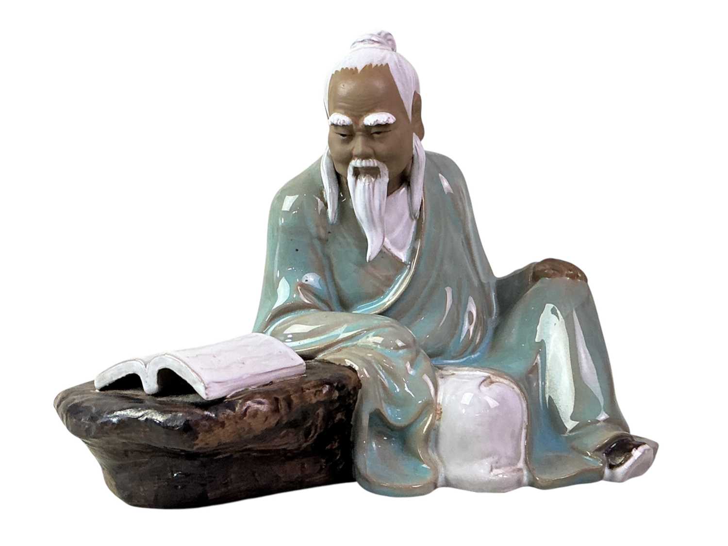 Lot 657 - CHINESE WAI JAING POTTERY FIGURE,