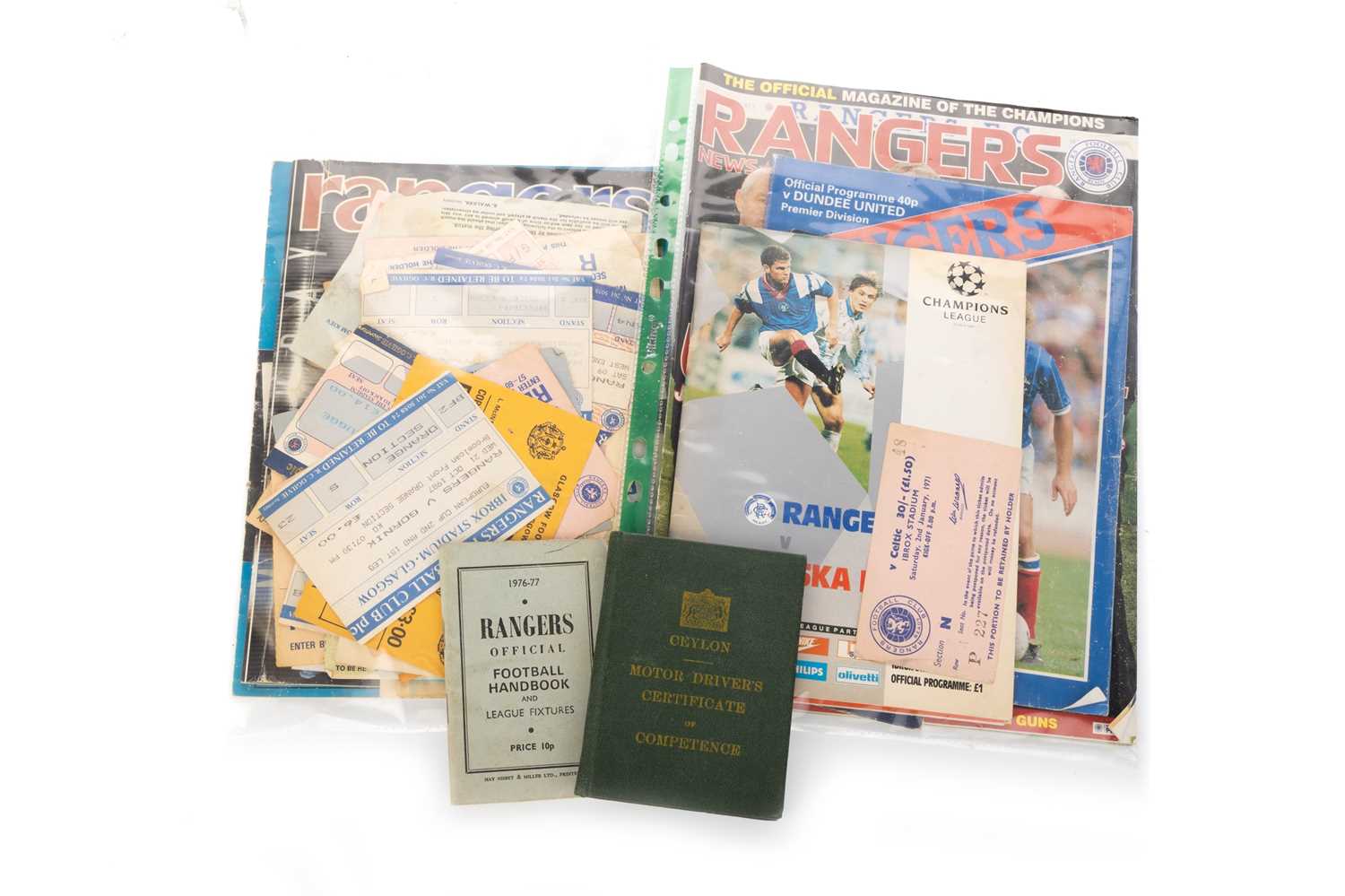 Lot 1805 - COLLECTION OF FOOTBALL MEMORABILIA,