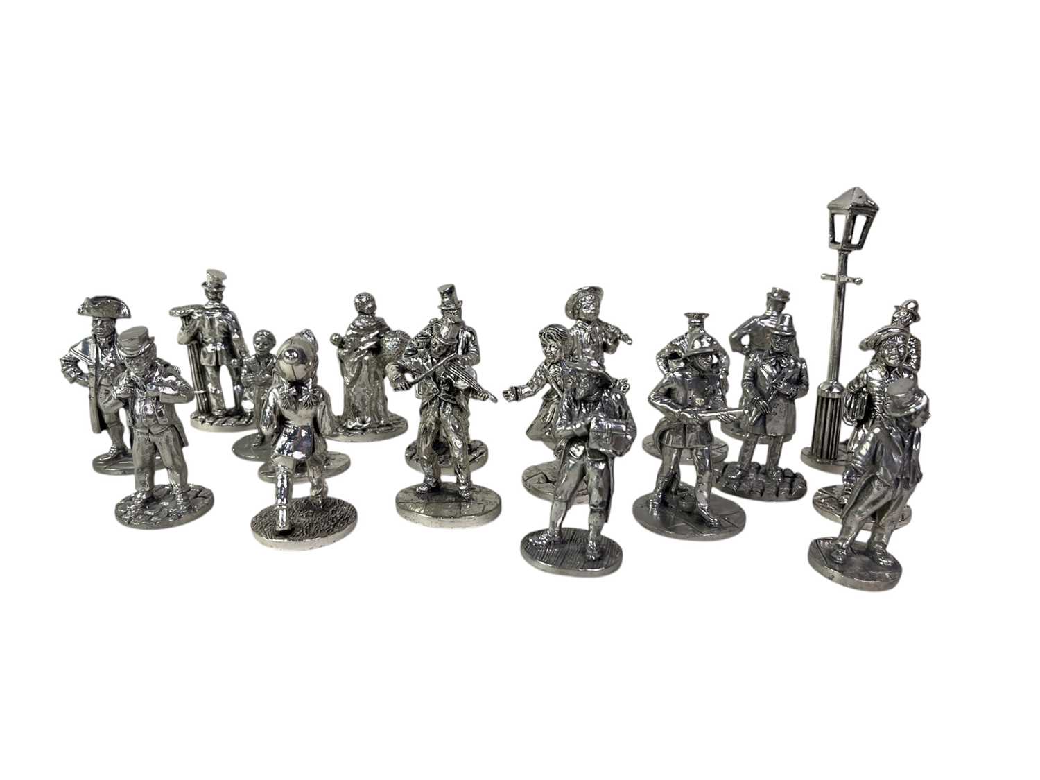 Lot 29 - COLLECTION OF WHITE METAL FIGURES,