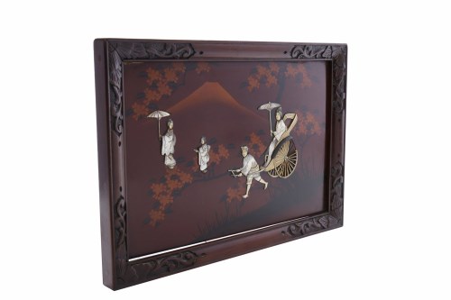 Lot 809 - EARLY 20TH CENTURY JAPANESE SHIBAYAMA WOOD