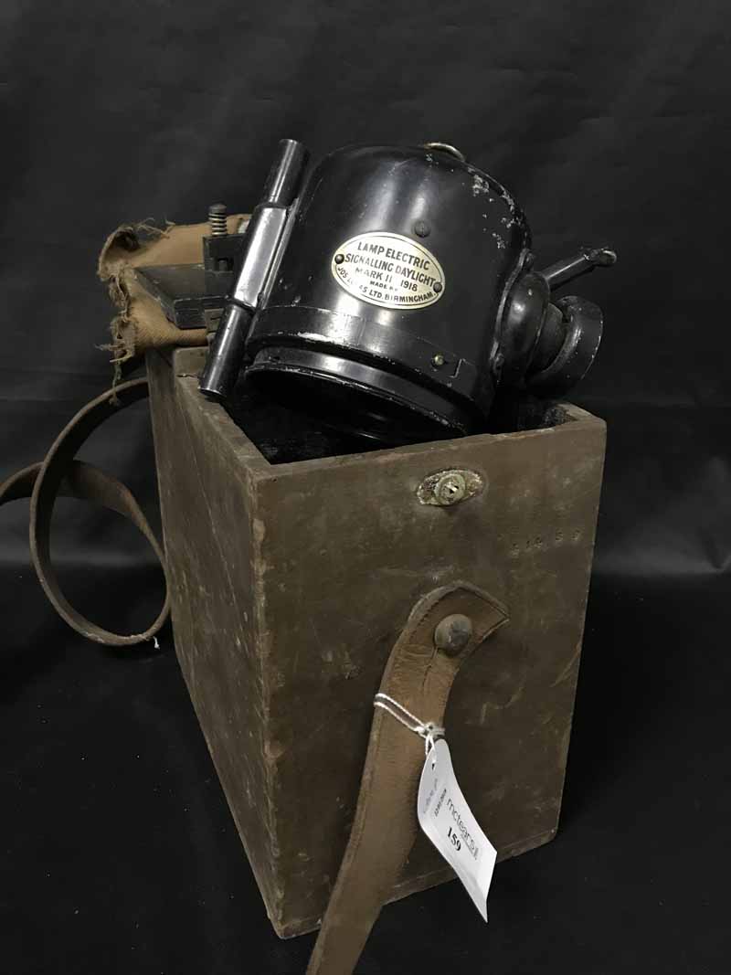 Lot 159 - MILITARY SIGNALING LAMP