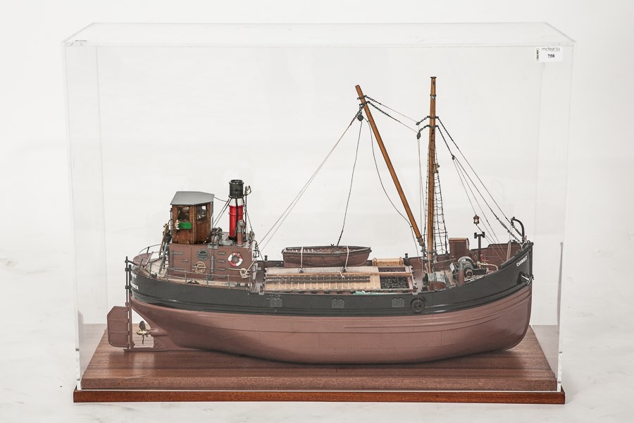 Lot 758 - MODEL OF THE CLYDE PUFFER 'CHINDIT OF