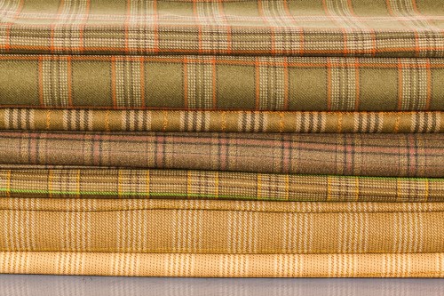 Lot 750 - SIX TYPES OF ENGLISH TWEED including check