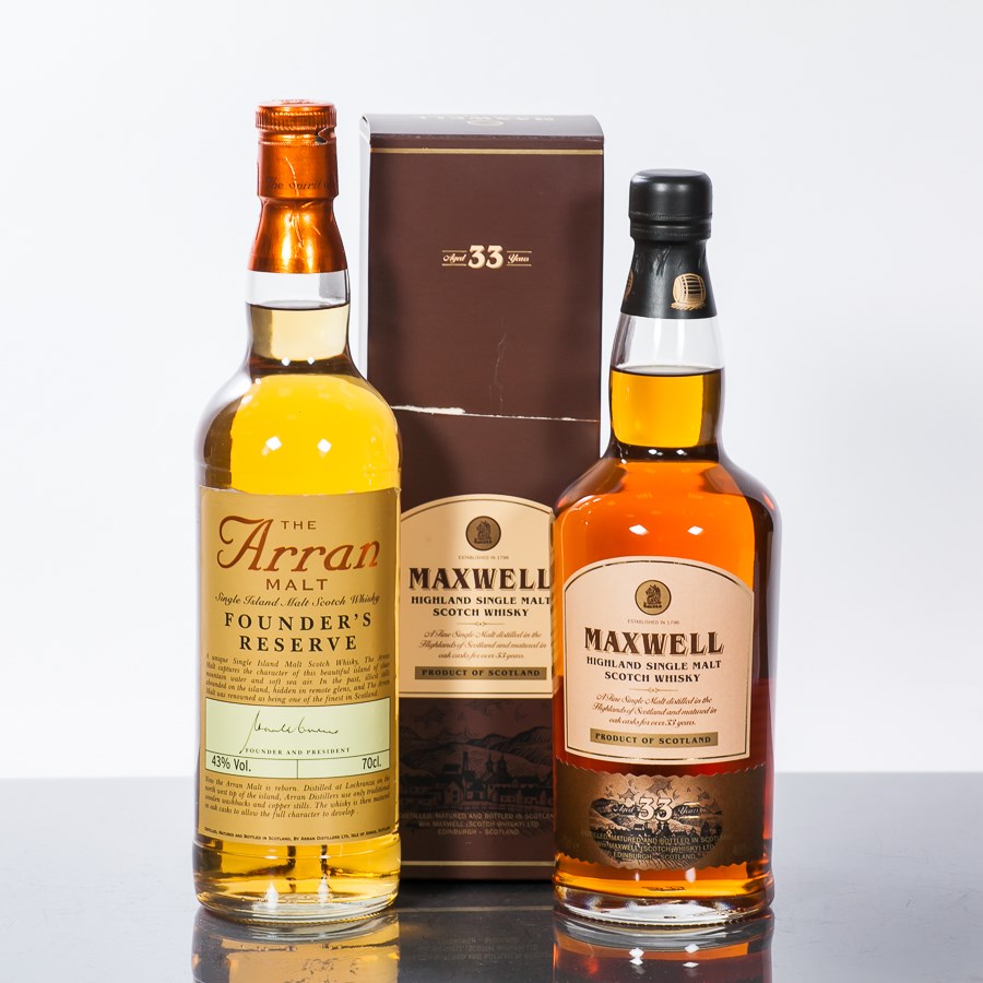 Lot 1361 - MAXWELL 33 YEAR OLD Single Highland Scotch