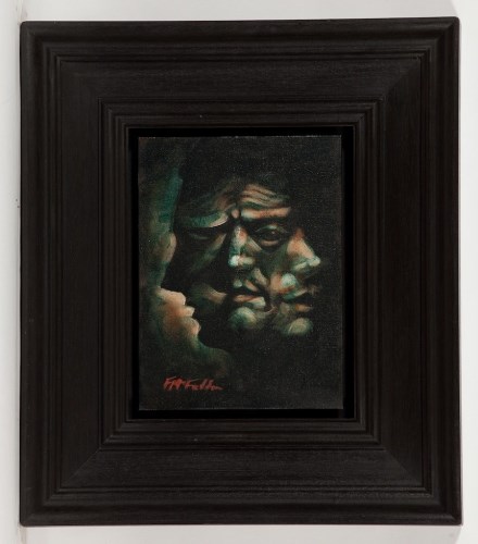 Lot 1949 - FRANK MCFADDEN, FACE ME oil on canvas board,